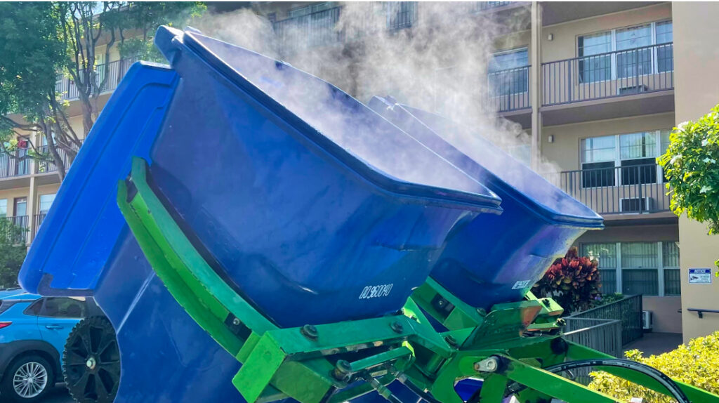 Trash Can Cleaning Machine & Equipment | Sparkling Bins
