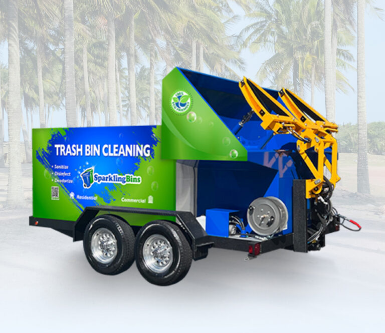 SB2 Dual Bin Trash Can Cleaning Trailer for Sale | Sparkling Bins